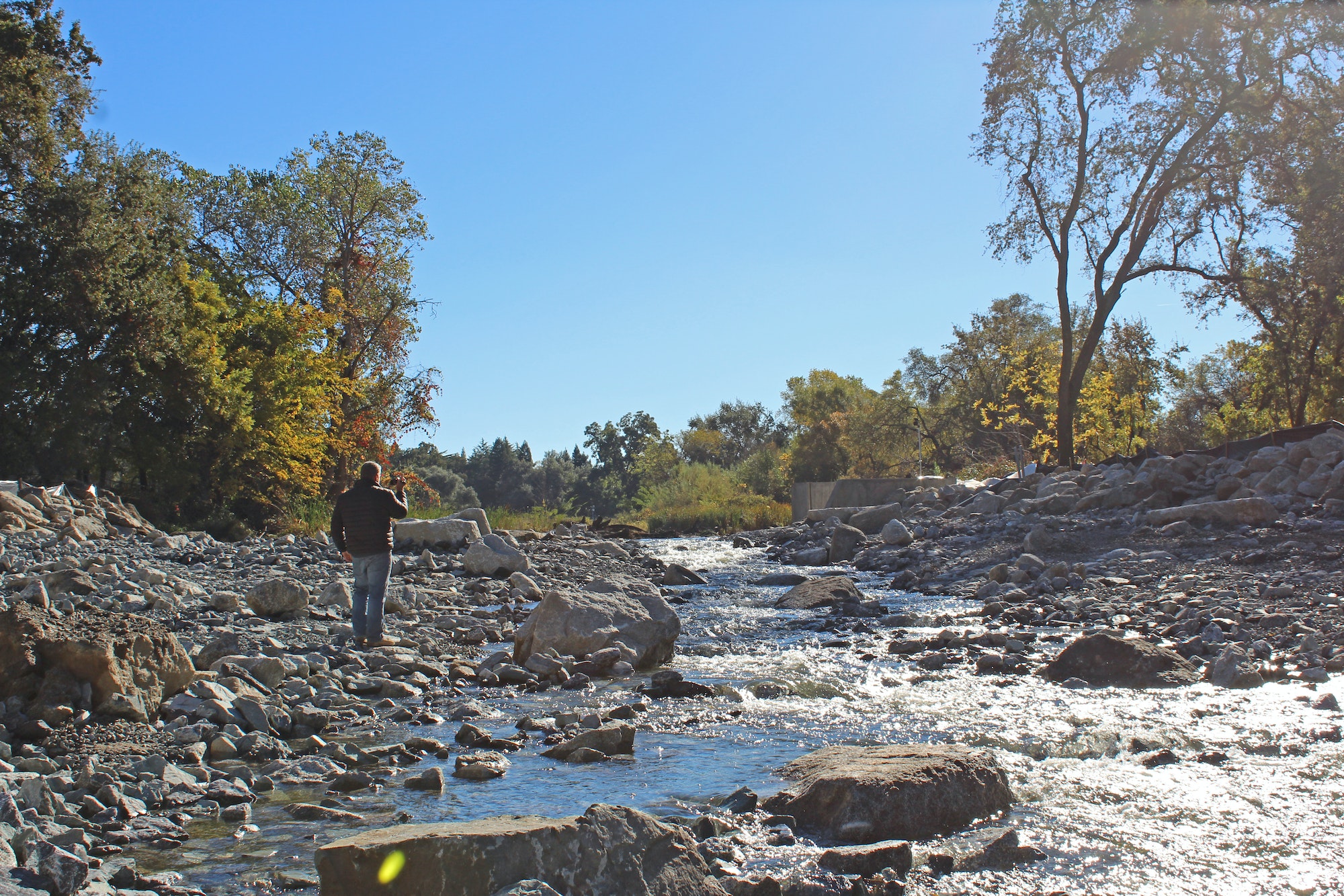 First flows for new Hemphill Dam fish passage – Water Audit California